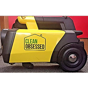 Clean Obsessed Canister Vacuum Cleaner for Carpet and Hard Floors, Portable Commercial Grade Cleaning System Includes 8 Piece Attachment Kit, 27 Foot Cord and Adjustable Shoulder Strap