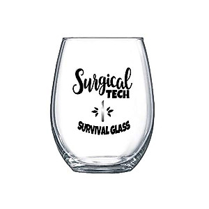Surgical Tech Student Gifts for Women Surgical Technologist gifts at School Acceptance Wine Glass her 0245