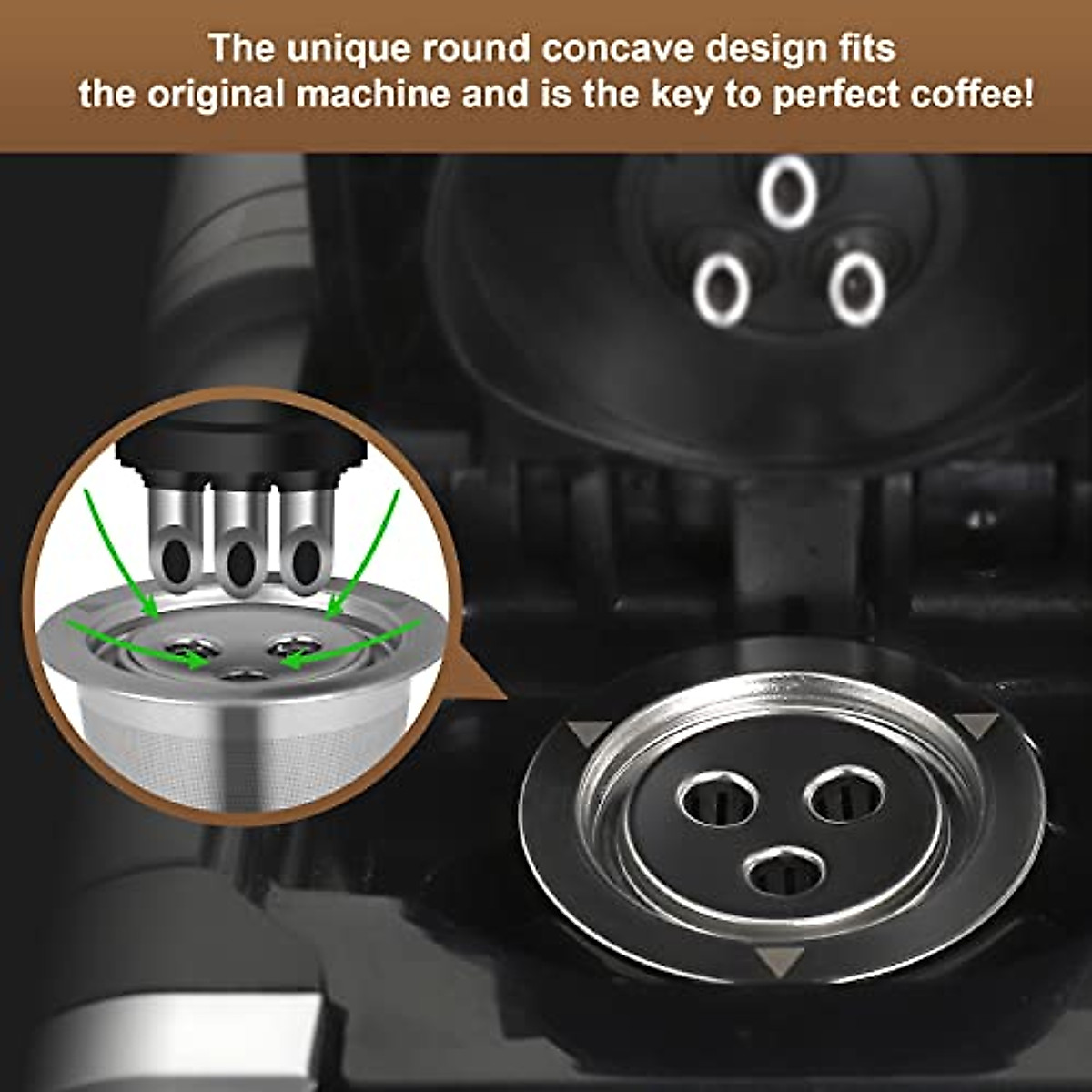 Reusable Pods for Ninja Dual Brew Coffee Maker, Stainless Steel Reusable K Pod Permanent K Cups Filters Coffee Accessories Compatible with Ninja Coffee Maker Filter Ninja CFP201&CFP301 DualBrew