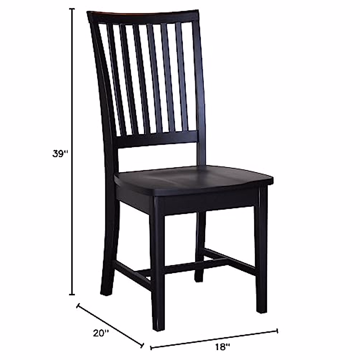 Carolina Classic Hudson, Antique Black Dining Chair