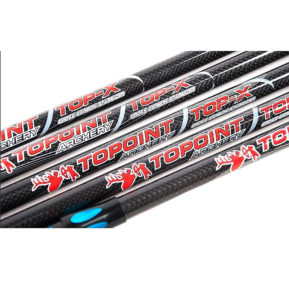 HNZMDY Archery Bow Stabilizer Set 30/10/5 inch Carbon Fiber Bow Stabilzer Shock Absorber Balance Bar Stabilizer System for Recurve Bow and Compound Bow Hunting Shooting (Silver/PR633)