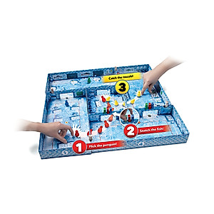 Brain Games: ICECOOL, A Fast & Fun Penguin Flicking Strategy Board Game, A Family Fun Game Everyone is Sure to Enjoy, For Ages 6 and up