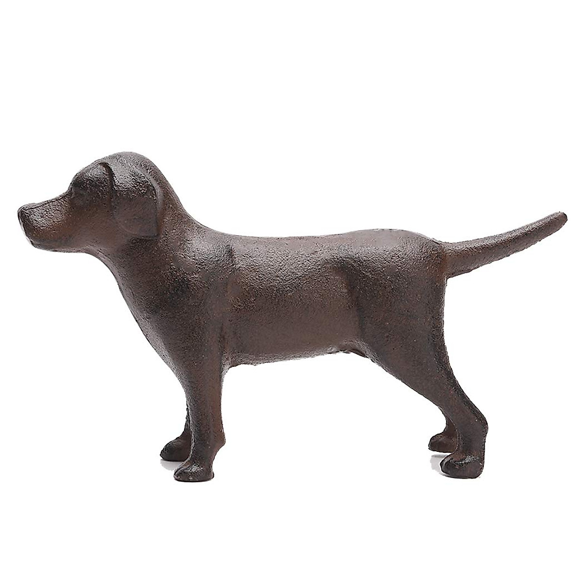 BRASSTAR Cast Iron Dog Statue Garden Home Desk Decor Cute Labrador Figurine Collectible Gifts PTWQ005