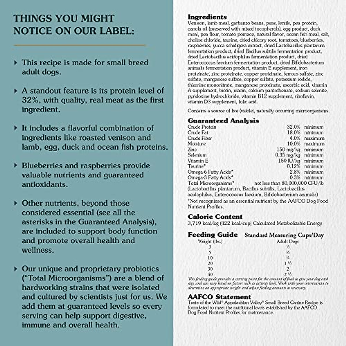 Taste of the Wild Grain Free High Protein Real Meat Recipe Appalachian Valley Premium Dry Dog Food (418037), 14-Pound