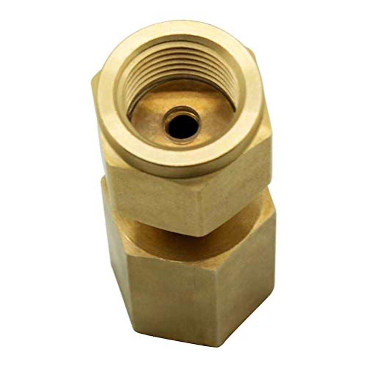 Gurlleu Universal CGA580 to CGA320 CO2 Cylinder Inlet Adapter Carbon Dioxide Tank to Argon Flowmeter Regulator Fittings (Female Thread)