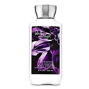 Bath and Body Works Black Amethyst 24 hour Moisture Super Smooth Body Lotion with Shea Butter, Coconut Oil and Vitamin E 8 fl oz / 236 mL