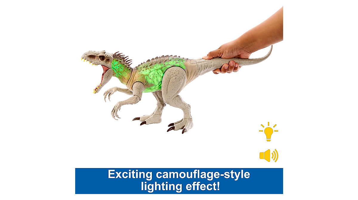 Indominus Rex Dinosaur Toy with Lights & Sounds - 21"