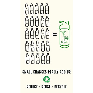 Stephen Joseph Stainless Steel Water Bottles, 18 OZ, Straw lid, Reusable tumbler, Insulated, Unicorn