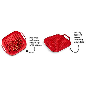 Instant Pot Accessory Official Air Fryer Silicone Tray, One size, Red