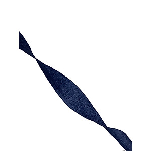 Navy Blue Crepe Paper Streamers (2 Pack), 145 Feet Total, Made in USA