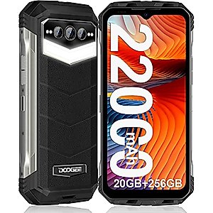 DOOGEE S100 Pro 5G Rugged Smartphone, 20GB+256GB, 66W/10800mAh Battery, 120Hz 6.58" Camera, IP68 Waterproof, Dual Speakers, Night Vision, NFC, OTG
