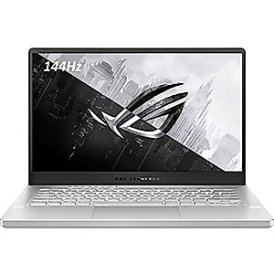 Asus ROG Zephyrus G14 VR Ready Gaming Laptop, 14" 144Hz Full HD IPS Display, 8 Cores AMD Ryzen 9 5900HS,NVIDIA GeForce RTX 3060, Moonlight White-Tikbot Accessories (16GB RAM |1TB PCIe SSD)