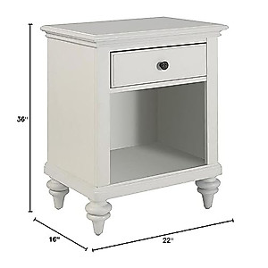 Bermuda White Night Stand by Home Styles