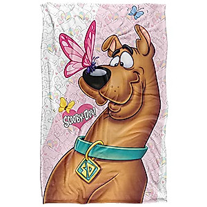Scooby Doo Butterfly Silky Touch Super Soft Throw Blanket 36" x 58",Butterfly