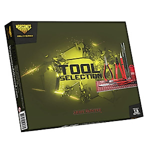 Wargames Delivered 23 Hobby Plastic Model Kit Tools - Army Painter Plastic Model Kits - Model Tool Kit -Self-Healing Mat,Model Clippers,Sculptor Knife,File,Drill,Model Kit Tool Set for Plastic Models