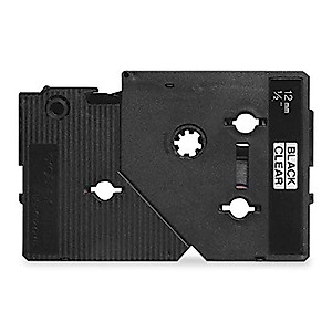Brother 3/8 Inch x 25 Feet White On Black For P-Touch 2 Pack (TC34Z) - Retail Packaging