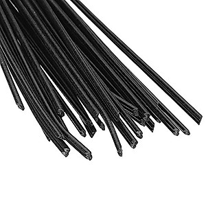Geeyu ZHaonan-Welding rods 40Pcs Black PP Plastic Welding Rods, for Plastic Welder/Hot Air/Welding Tool, 2.5mm x 5mm x 1000mm, for Welding