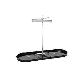 Flame King Dual RV Propane Tank Cylinder Rack for RVs and Trailers for 30lb Tanks - KT30MNT (Tanks Sold Separately), Black