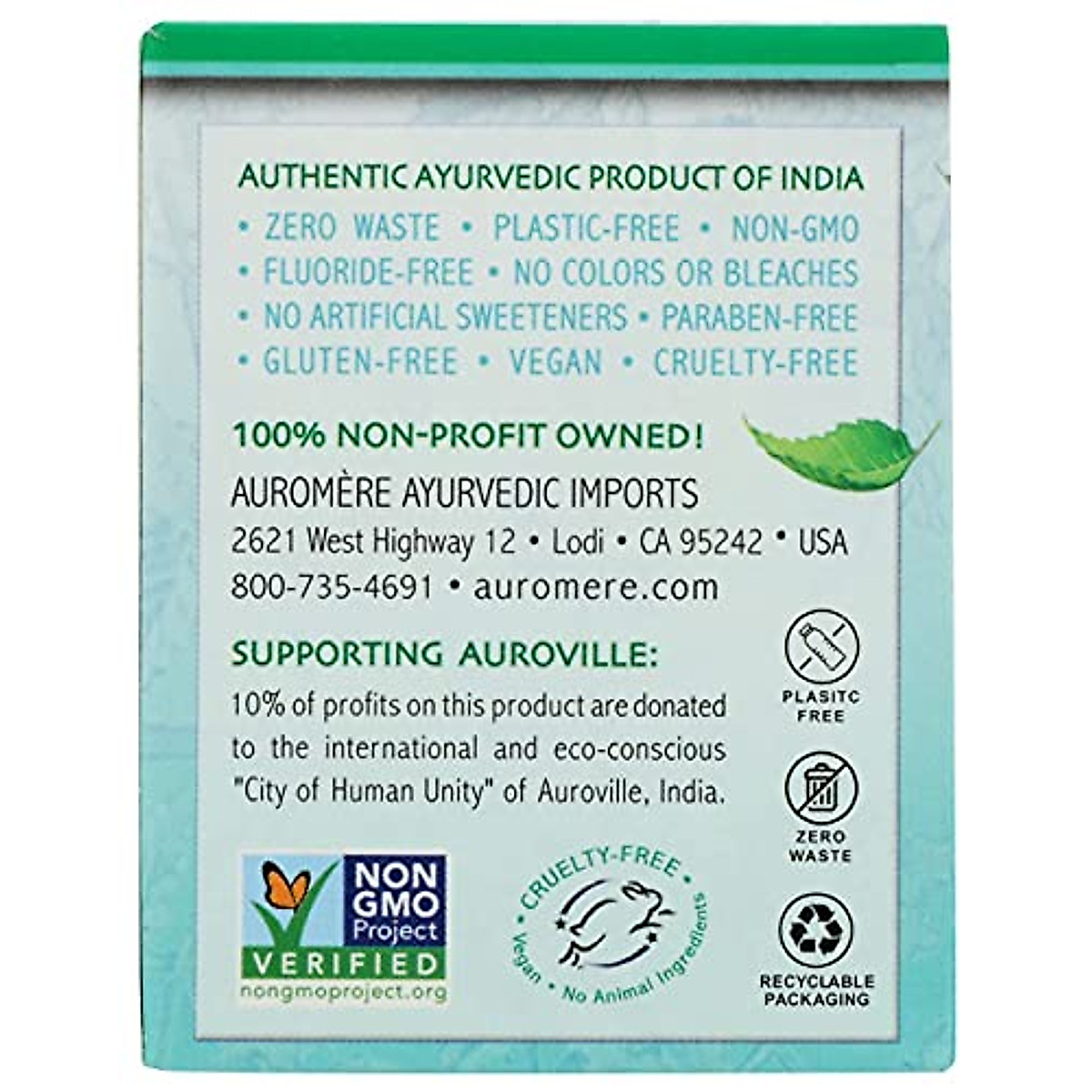 Ayurvedic Herbal Toothpaste in a Jar, Fresh Mint (4.16 oz) (Pack of 1 (4.16 oz))