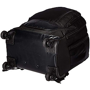 Kenneth Cole Reaction 17" Polyester Dual Compartment 4-Wheel Laptop Backpack, Black