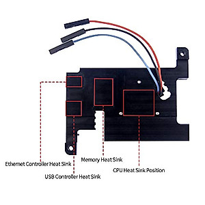 GeeekPi Aluminum Heatsink with PWM Controllable Fan for Raspberry Pi 4, Pi 4 Armor Lite Heatsink with PWM Speed Control Fan for Raspberry Pi 4 Model B