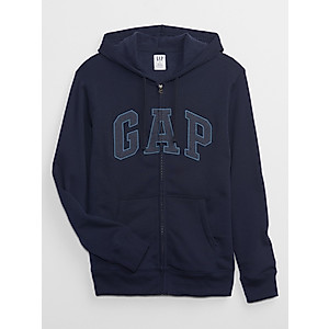 GAP mens Logo Hoodie Zip Sweatshirt, Tapestry Navy, X-Large US