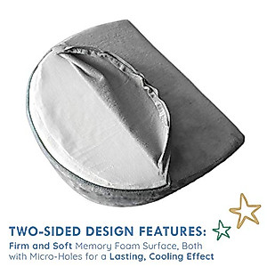 OCCObaby Pregnancy Wedge Pillow for Sleeping | Small Wedge Pillow for Travel for Back Support | Wedge Pillow for Side Sleeping | Belly Wedge Pillow