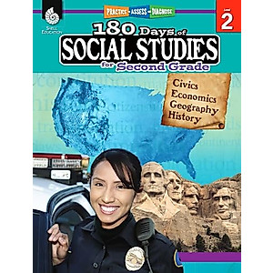 180 Days: Social Studies for 2nd Grade Practice Workbook for Classroom and Home, Cool and Fun Practice Created by Teachers (180 Days of Practice)