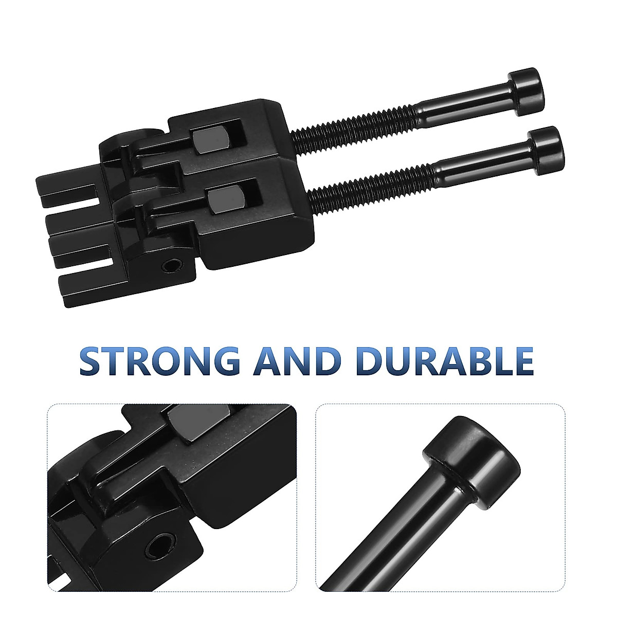 SUPVOX Set of 6 Double Locking Systyem Locked Saddles for Floyd Rose Guitar Tremolo Bridge with String Lock Screws