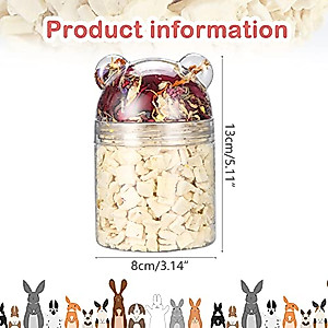 HGPOKLVT Hamster Rabbit and Chinchilla Snacks, Freeze-Dried Tofu with The Scent of Flowers, Extra Large Capacity of 25 oz, Meet Its Stomach