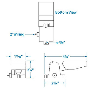 Seachoice Universal Series Automatic Marine Bilge Pump Float Switch For 6-36V