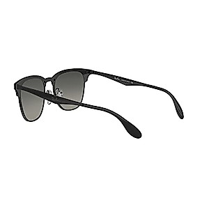 Ray-Ban RB3576N Blaze Clubmaster Square Sunglasses, Demi Gloss Black/Grey Gradient Dark Grey, 47 mm