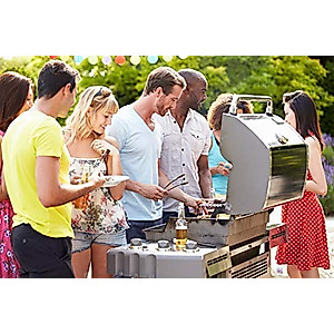 Adviace Repair Kit Replacement for Charbroil 461442114, 463441514, 463440109 Grill, Porcelain Steel 14 5/8" Heat Shield Plate, Stainless Steel 14 3/8" Grill Tube Burner,7 1/4" Carryover Tubes