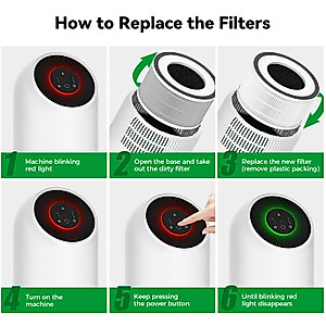 Afloia Air Purifier original replacement filter for Fillo/Halo/Allo/B087Q2S8D7/B088FHCS83/B07JG1R2GB/B08FD63PL8/B088FBV45W/B08N4MWLGF/B0924BNYF/B089GQPVGR/B07WR2CT7V/B09M799DT4/B09M78CZYX