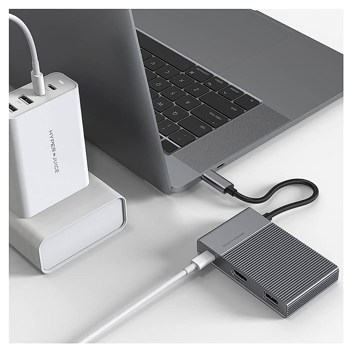 HyperDrive GEN2 6-in-1 USB-C Hub - 2X Speed, 2X Power - HDMI 4K60Hz, USB-A 10Gbps, MicroSD/SD UHS-II 312MB/s, USB-C Power Delivery 100W, and 3.5mm Audio Jack