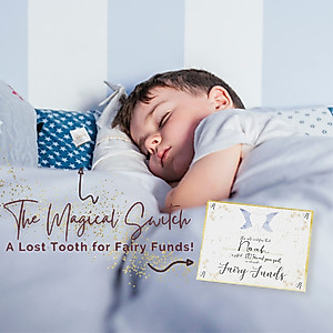 20 Moments of Tooth | 20 Customizable Cash Replacement Tooth Fairy Cards and 1 Tooth Fairy Bag | Tooth Fairy Gifts for Girls and Boys | 20 Moments Fairy Funds ToothFairy Gift