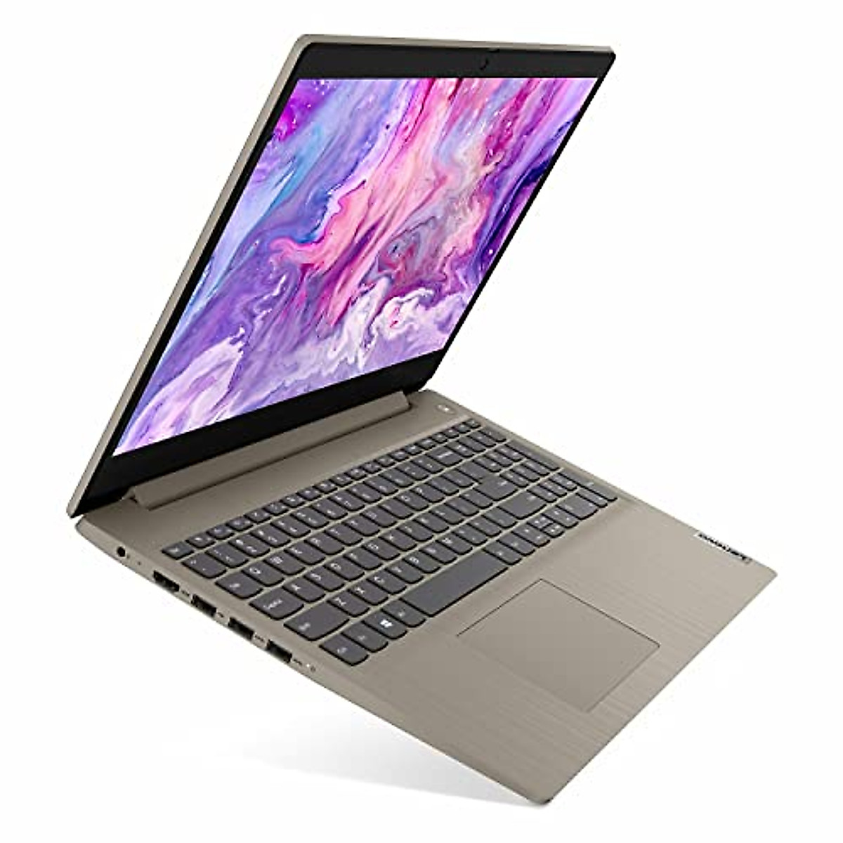 Lenovo IdeaPad 3i 15.6" FHD Laptop, Core i3-1115G4 up to 4.10 GHz, 8GB DDR4 RAM, 256GB PCIe SSD, HDMI, USB, Keypad, SD Card Reader, FP Reader, Almond, Win 11