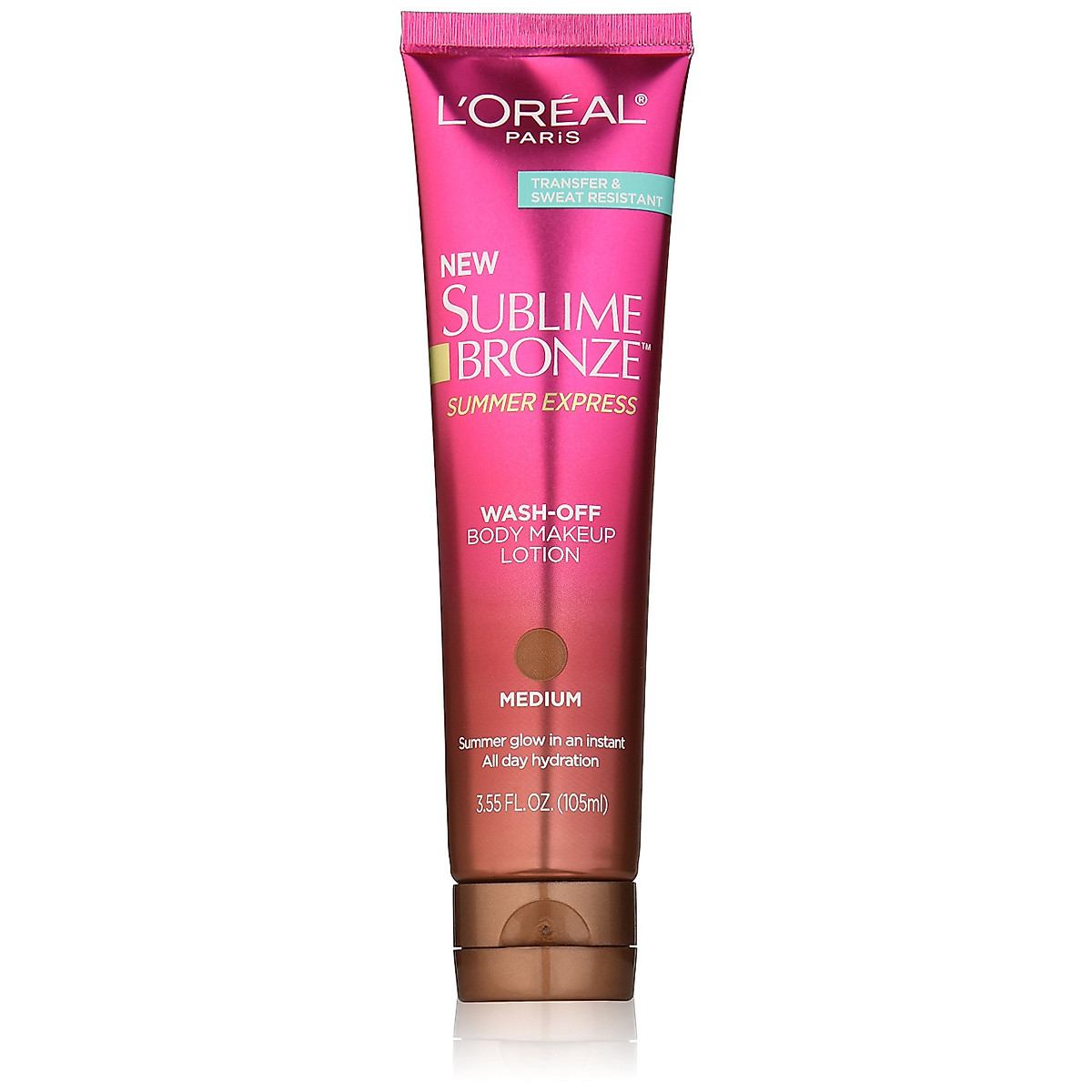L'Oréal Paris Sublime Bronze Summer Express Body Makeup Lotion, Medium, 3.55 fl. oz.