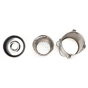 Paint Brush Washing Bucket Stainless Steel Brush Cleaner with Filter, Paint Pen Washing Oil Barrel 3.1x3.1x3.5 Inches Easy Carry Brush Holder for Painting with Leak Proof Lid for Art Student Painter