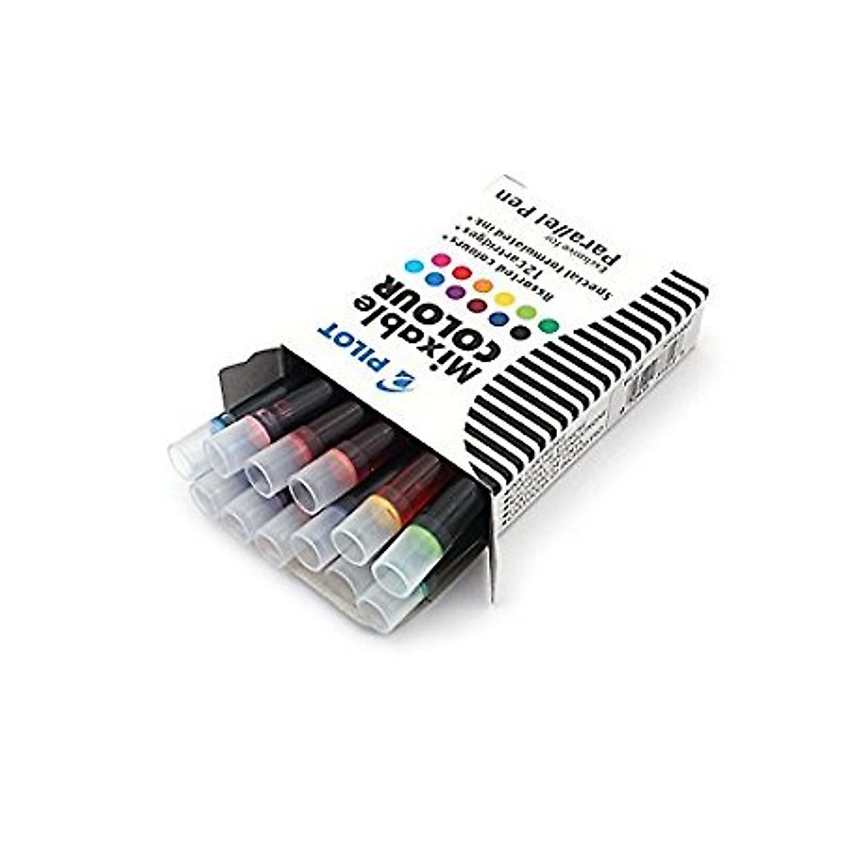 Pilot Refills Parallel - 12 Colors Assorted Fountain Pen Cartridge - P77312 Pack-2