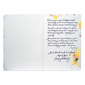 Blue Mountain Arts Birthday Card Assortment—4 Unique Greeting Cards with Uplifting Happy Birthday Wishes for the Special People in Your Life