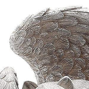 Napco Sleeping Cat Within Angel Wings 8.5 x 5.5 Resin Stone Pet Memorial Figurine, Concrete Grey