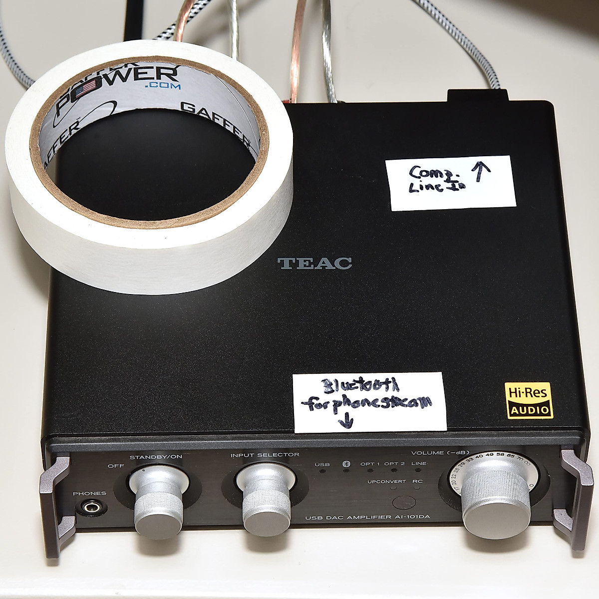 Labeling Tape - Clean Removable Console Tape | Adhesive Tape for Light Control Board, DJ Mixing Board, Audio Mixer, Arts and Crafts, Office Products, Ink Pens and Markers | Tons of Uses - 1"x20Yds