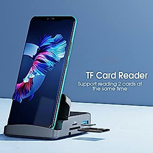 WYTR Type C to HDMI-Compatible Multi-Function Gaming Stand HUB Mini Portable Adapter 8-in-1 Multi-Port Hub