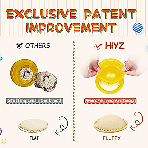 HiYZ Sandwich Cutter and Sealer - 5 PCS Decruster Sandwich Maker - Peanut Butter and Jelly Crustless Sandwich Bread Pancake Maker Cookie Cutter for Kids Children Boys Girls