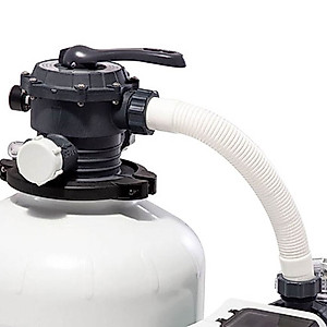Intex 3000 GPH Sand Filter Pump with Built-In Timer and Krystal Clear Saltwater System Maintenance Set for Above Ground Outdoor Swimming Pools