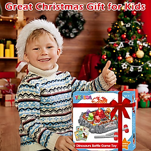 Yerloa Dinosaur Toys for Kids 3-5, Toddler Toys Ages 2-4 Dino Volcano Whack A Mole Game with 2 Hammers, Musical Spray Light Up Learning Outdoor Preschool Birthday Gift for 2 3 4 5 6 Year Old Boy Girl