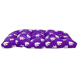 College Covers Comfy Loveseat Settee Cushion, 46 in x 20 in x 3 in, Kansas State Wildcats