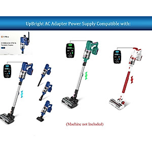 UpBright 22.5V AC/DC Adapter Compatible with UMLo Model V111 V111Plus Plus 18.5V 4000mAh Lithium Li-ion Battery Powerful Suction Lightweight Cordless Stick Vacuum Cleaner 22.5VDC Power Supply Charger