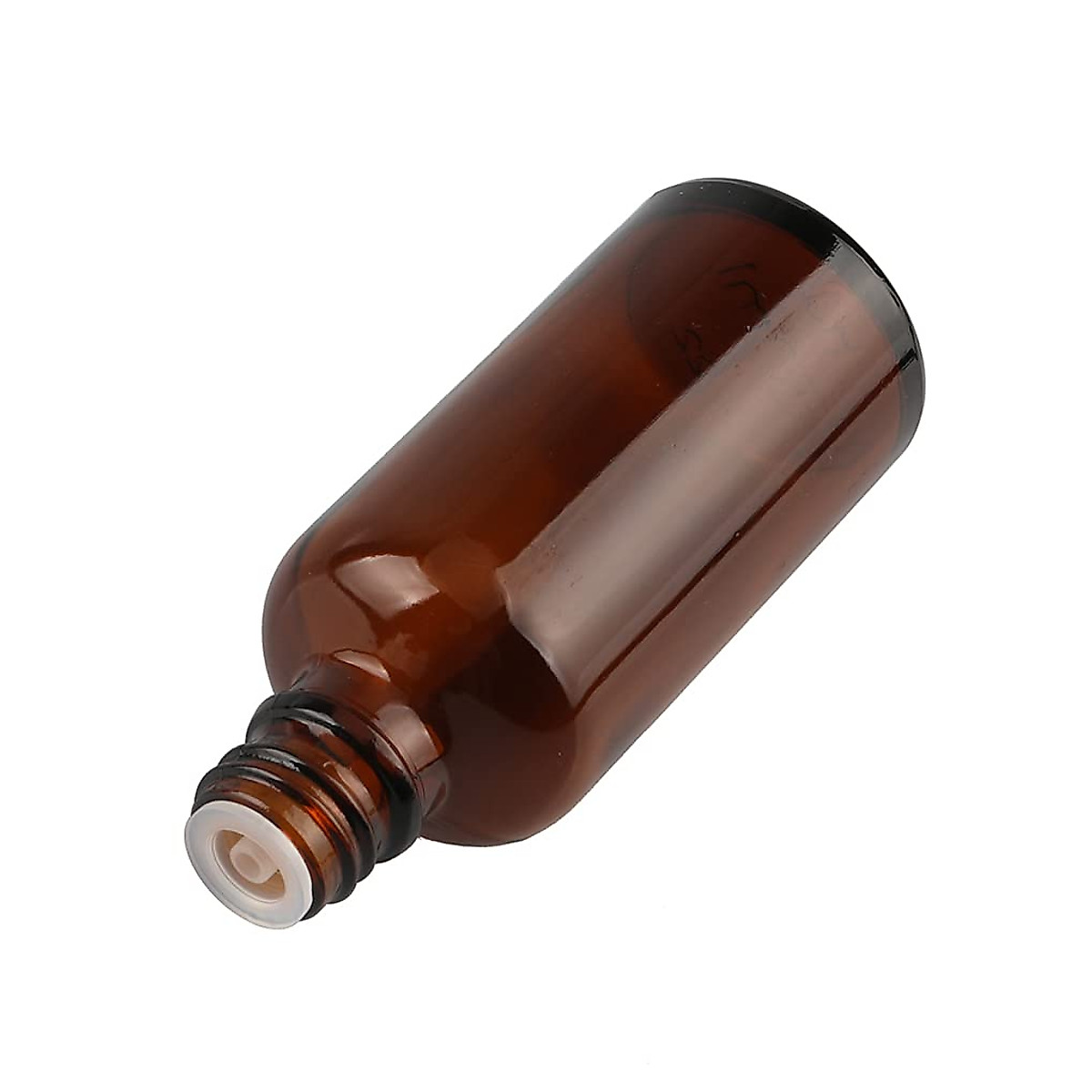 DLIBUY 4 Pcs Empty 50ml Brown Essential Oil Bottles with Dropper Black Tamper Evident Screw Cap Amber Glass Vials for Cosmetic Essential Oils Colognes Perfume Aromatherapy